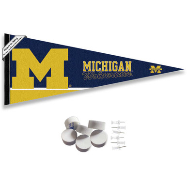University of Michigan Banner Pennant with Tack Wall Pads - State ...