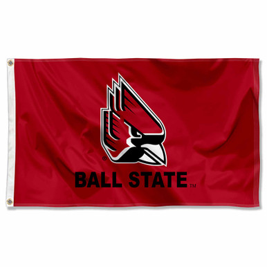 Ball State Cardinals New Logo Red Flag - State Street Products