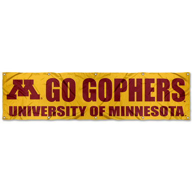 Minnesota Gophers 8 Foot Go Gophers Banner - State Street Products