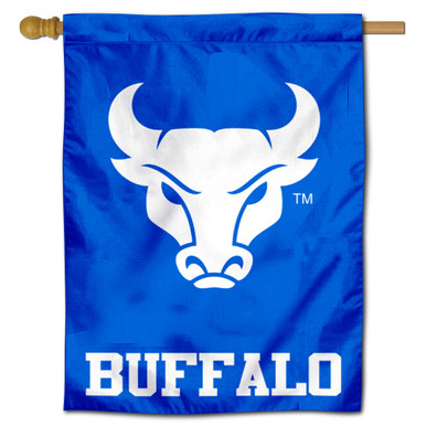 Buffalo Bulls Blue Logo Banner Flag - State Street Products