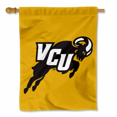 VCU Jumping Ram Logo Banner Flag - State Street Products