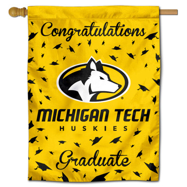 Michigan Tech Huskies Congratulations Graduate Flag - State Street Products