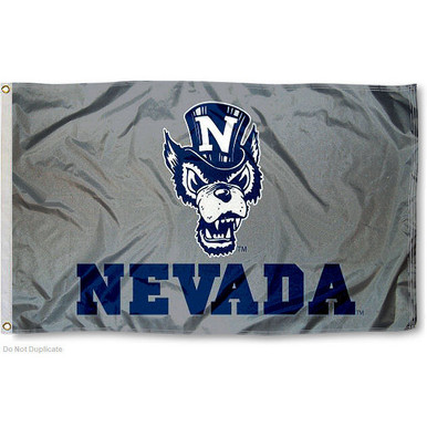 Nevada Wolfpack Silver Wolf Flag - State Street Products