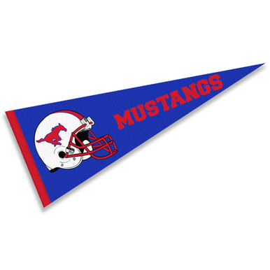 Southern Methodist Mustangs Helmet Pennant - State Street Products
