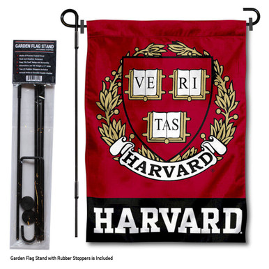 Harvard University Garden Flag and Stand - State Street Products