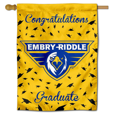 Embry Riddle Eagles Congratulations Graduate Flag - State Street Products