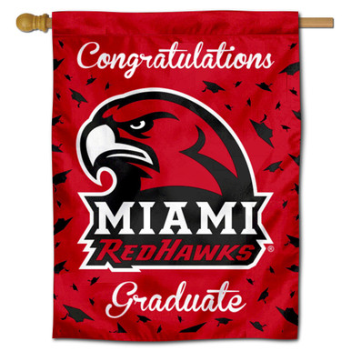 Miami Redhawks Congratulations Graduate Flag - State Street Products