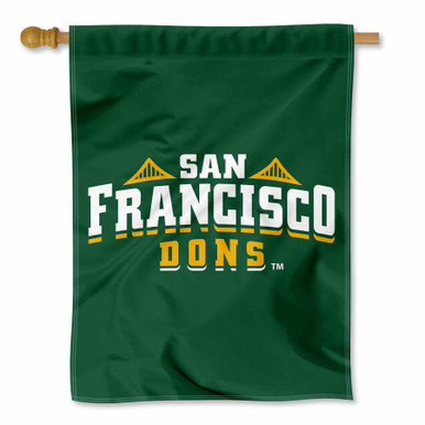 San Francisco Dons Logo Double Sided House Flag - State Street Products