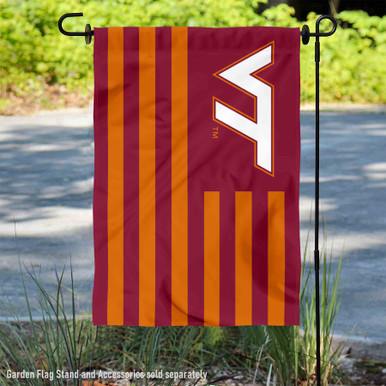 Virginia Tech Hokies Nation Stripes Garden Flag - State Street Products
