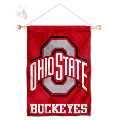Ohio State Buckeyes Banner with Suction Cup Hanger - State Street Products