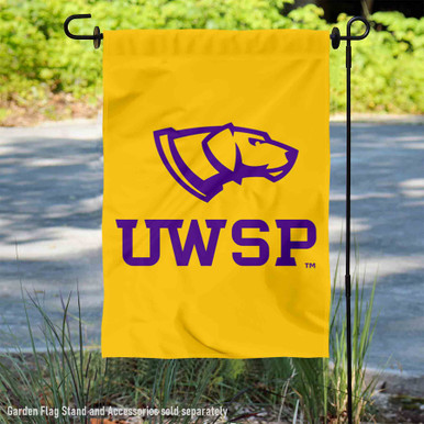 UW Stevens Point Pointers Logo Garden Flag - State Street Products