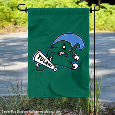 Tulane Green Wave Angry Wave Garden Flag - State Street Products