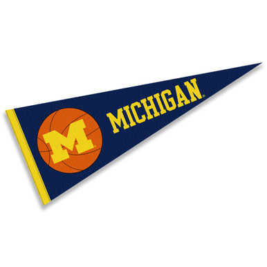 Michigan Wolverines Basketball Pennant - State Street Products