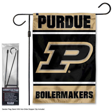 Purdue Logo Garden Flag and Pole Stand - State Street Products