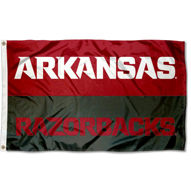 Arkansas Razorbacks Wordmark Flag - State Street Products