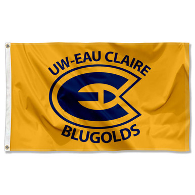 Wisconsin Eau Claire Blugolds Logo Flag - State Street Products