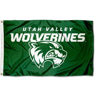 Utah Valley Wolverines New Logo Flag - State Street Products