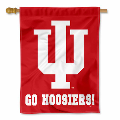 Indiana Go Hoosiers House Flag - State Street Products