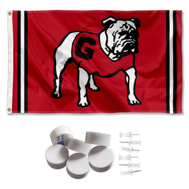 Georgia Bulldogs Retro Banner Flag with Tack Wall Pads - State Street ...