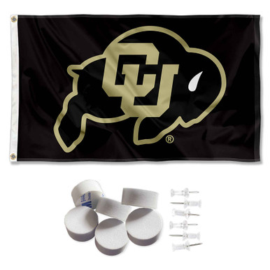 Colorado Buffaloes Banner Flag with Tack Wall Pads - State Street Products