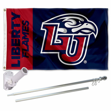 LU Flames Flag Pole and Bracket Kit - State Street Products