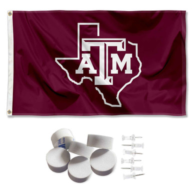 Texas A&M Aggies Banner Flag with Tack Wall Pads - State Street Products