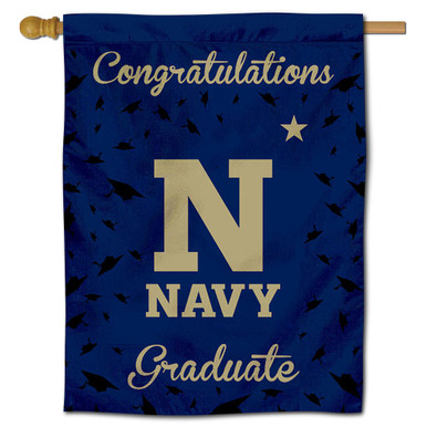 US Navy Midshipmen Congratulations Graduate Flag - State Street Products