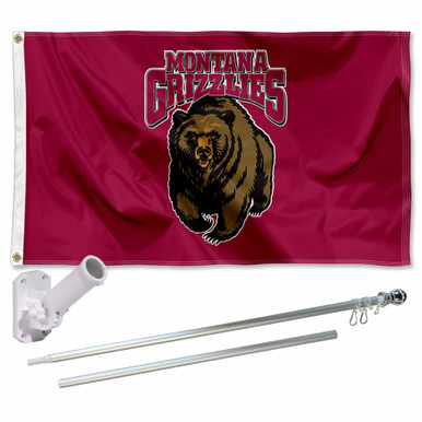 Montana Grizzlies Flag Pole and Bracket Kit - State Street Products