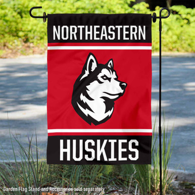 Northeastern Huskies Logo Garden Flag - State Street Products