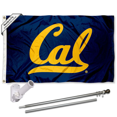 Cal Berkeley Bears Flag Pole and Bracket Kit - State Street Products