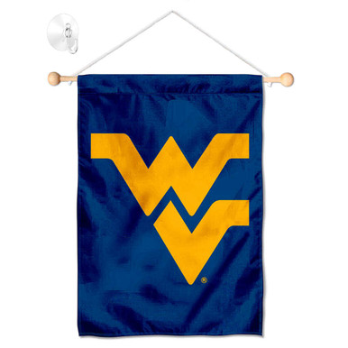 West Virginia Mountaineers Banner with Suction Cup - State Street Products
