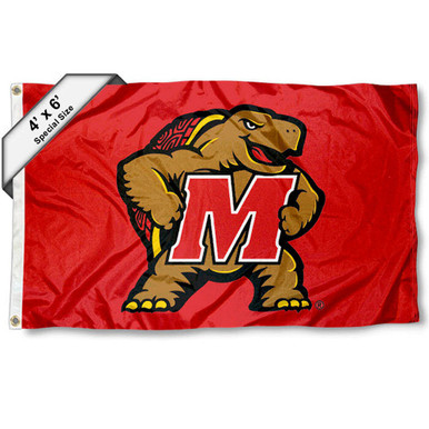 UMD Terrrapins Large 4x6 Flag - State Street Products