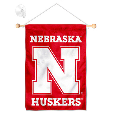 Nebraska Cornhuskers Banner with Suction Cup - State Street Products