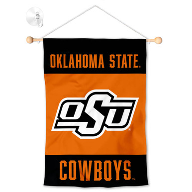Oklahoma State Cowboys Bold Pete Banner with Suction Cup - State Street ...