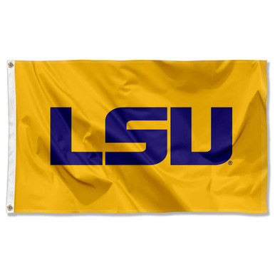 LSU Large Gold Flag - State Street Products
