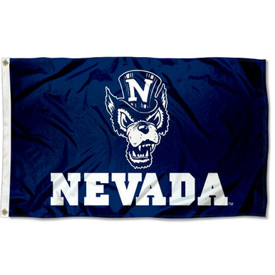 Nevada Wolfpack Wolf Logo Flag - State Street Products