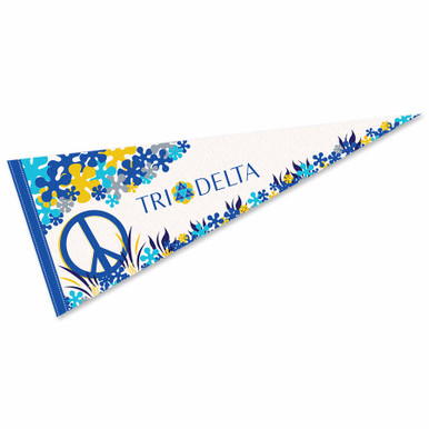 Tri Delta Greek Sorority Life Logo Pennant - State Street Products