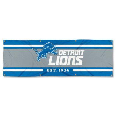 Detroit Lions 6 Foot Banner - State Street Products