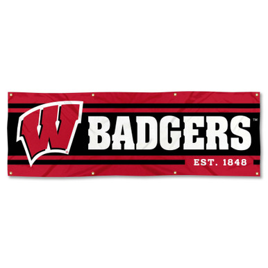 Wisconsin Badgers 6 Foot Banner - State Street Products
