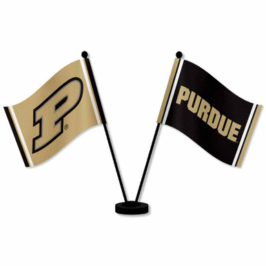 Purdue Boilermakers Small Table Desk Flag - State Street Products