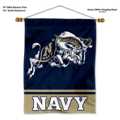 US Navy Midshipmen Logo Wall Banner - State Street Products