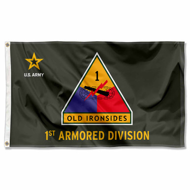 US Army 1st Armored Division Logo Flag - State Street Products