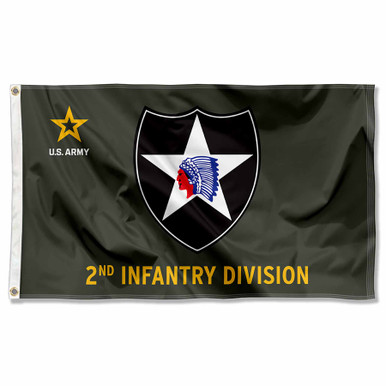 US Army 2nd Infantry Division Logo Flag - State Street Products