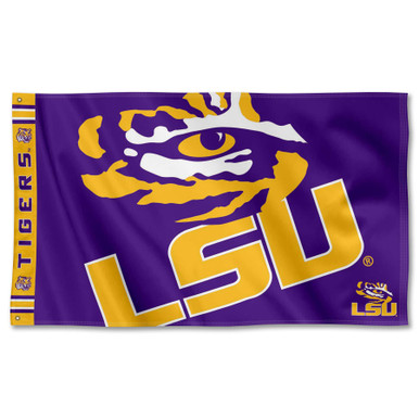 Louisiana State LSU Tigers Bold Logo Premium Flag - State Street Products
