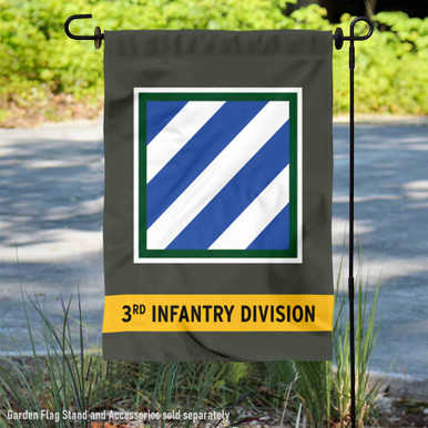 US Army 3rd Infantry Division Logo Garden Flag - State Street Products