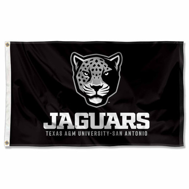 Texas A&M San Antonio Jaguars Wordmark Logo Flag - State Street Products