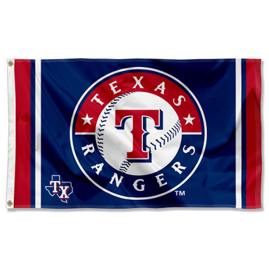 Texas Rangers Circle Logo 3x5 Large Banner Flag - State Street Products