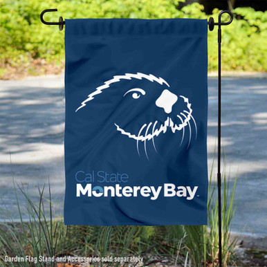 Cal State Monterey Otters Wordmark Garden Flag - State Street Products
