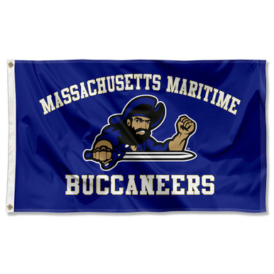 Mass Maritime Academy Wordmark Logo Flag - State Street Products