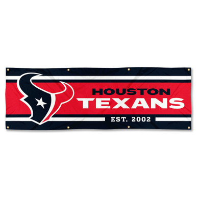 Houston Texans Large 6 Foot Banner - State Street Products